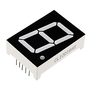 uxcell Common Cathode 10 Pin 1 Bit 7 Segment Display 1.34 x 0.94 x 0.41 Inch 1" Red LED Display Digital Tube 10pcs