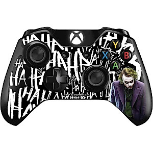 Skinit Decal Gaming Skin Compatible with Xbox One Controller - Officially Licensed Warner Bros Joker The Dark Knight Design