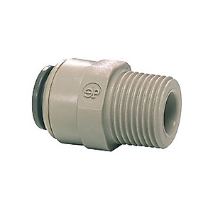 John Guest (PM010823S) Male Connector 5/16" Tube X 3/8" NPTF Gray