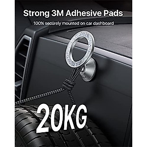 andobil Bling Magnetic Phone Grip & Magnetic Car Mount Compatible with MagSafe iPhone 14 Pro Max 13 12 and All