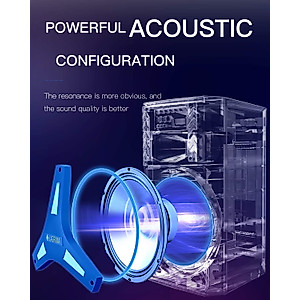 LAGRIMA LPS-500 Portable 15-Inch 2-Way 1800W PA Speaker System, DJ Karaoke Machine with Wireless Bluetooth/FM Radio/USB/SD Card Slot