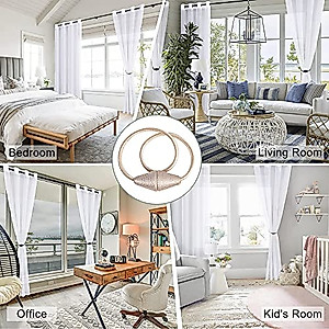 2 Pack Strong Magnetic Curtain Tiebacks for Drapes Window Curtain Holdbacks Clips Drapery for Home Kitchen Office Window Sheer Curtains or Blackout Curtains (Gold Copper)