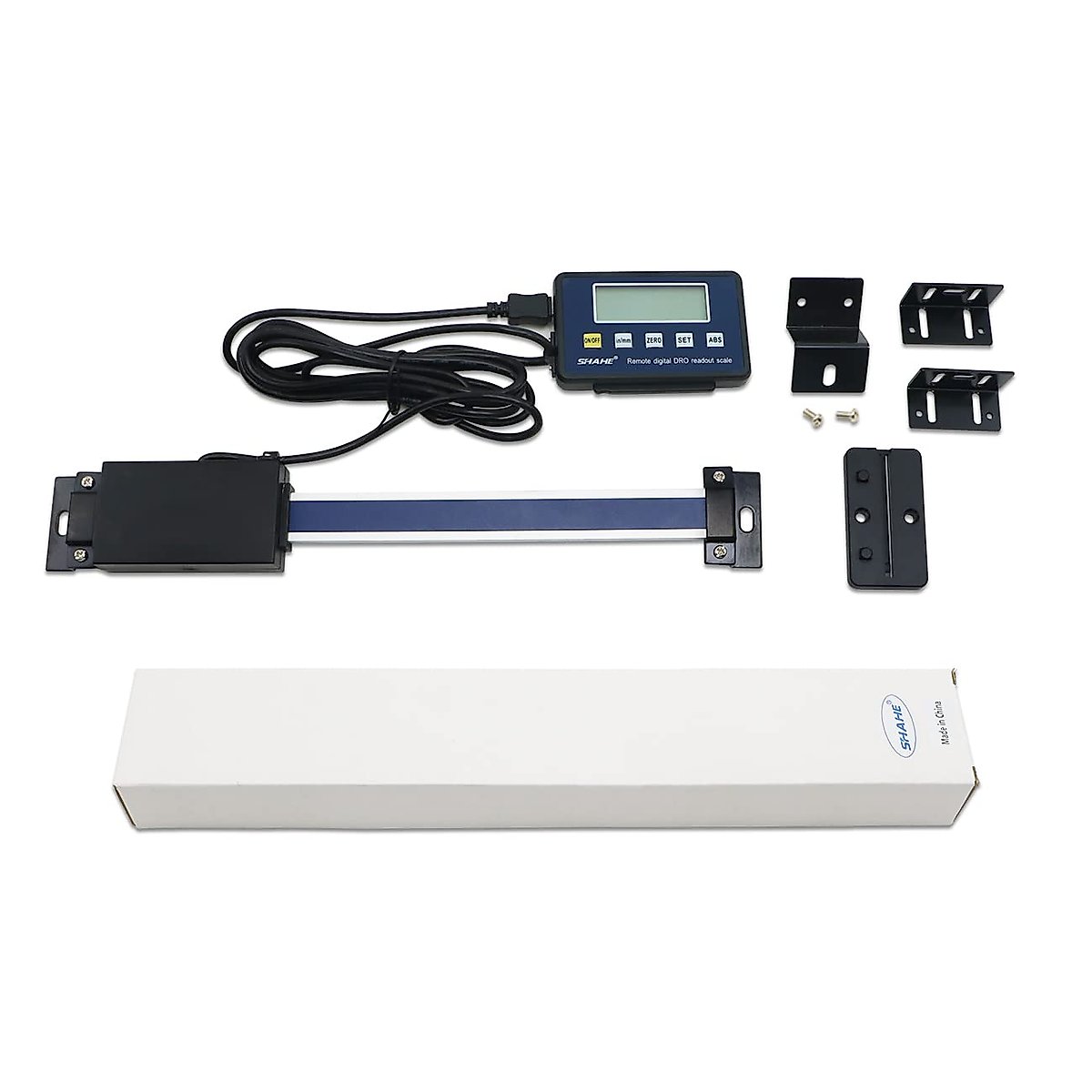 Digital Readout Linear 0-500mm/20inch，LCD Remote Digital Linear Scale DRO for Milling Machines Lathes