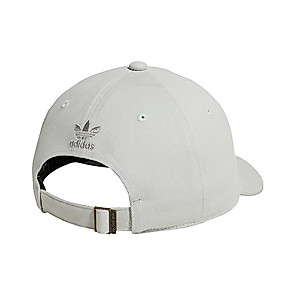 adidas Originals Men's Resort Relaxed Fit Strapback Hat, Wonder Silver/Wonder Silver, One Size