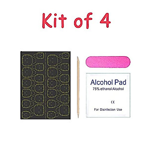 KKUUOO French Tip Press on Nails Square Fake Nails Medium False Nails with Colorful Flower Designs Cute Press on Nails Full Cover Acrylic Nails Stick on Nails Glossy Glue on Nails for Women 24Pcs