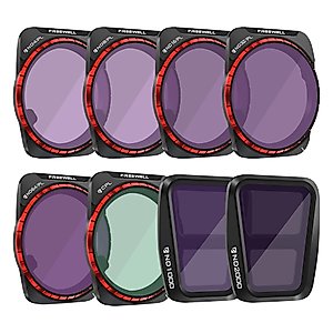 Freewell All Day 8Pack Filter Kit for Air 3 - ND, ND/PL, CPL - Neutral Color Optics, GimbalSafe Technology