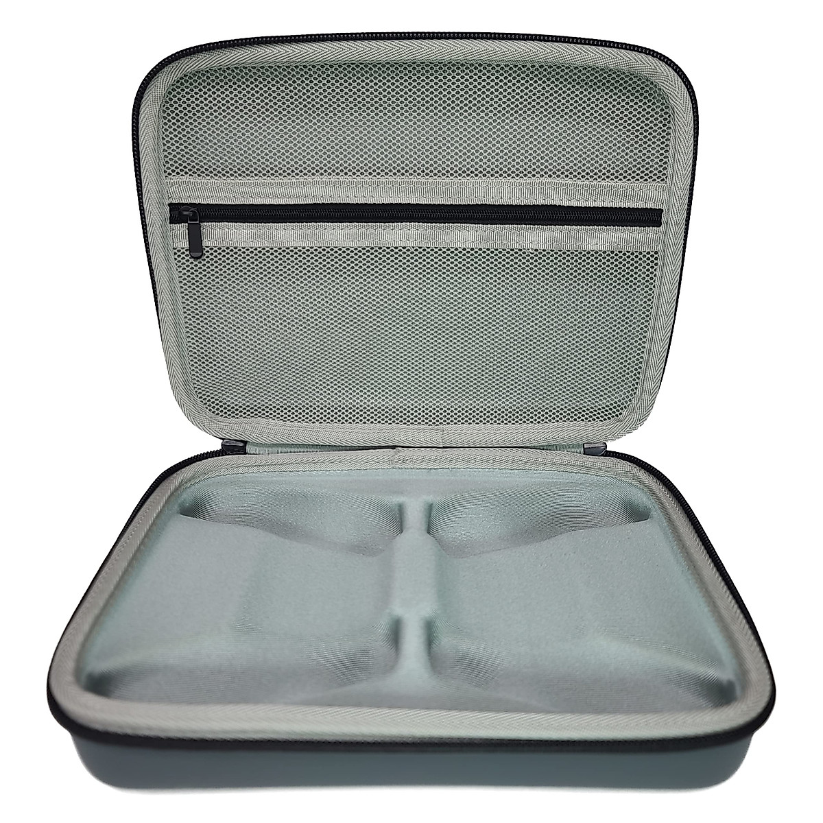 PS5 Console Controller Case, Dual DualSense Protective Hard Shell, Playstation 5 Two Controllers Travel Carrying Bag with Room for Cable Cord and Accessories (Gray)