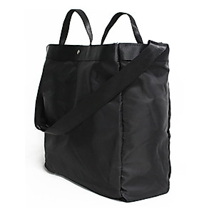 Lightweight Tote Bag for Travel Gym Shopping Work - Black