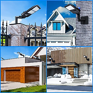 LEDMO 90 Degree Wall Mount Bracket for LED Parking Lot Light - L Shape Bracket Tenon Adaptor for Dusk to Dawn Outdoor Commercial LED Shoebox Area Lights with Photocell Street Lights Yard Light