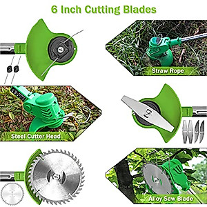 Electric Weed Wacker Cordless, Electric Weed Eater Battery Powered 36V 4.0Ah Retractable Grass Trimmer Edger Lawn Tool, Lightweight Brush Cutter