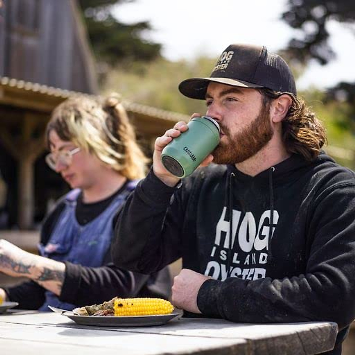 CamelBak Horizon Tall Can Cooler, Insulated Stainless Steel, 16oz, Black