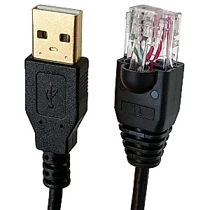 DSD TECH SH-RJ50A USB to RJ50 Cable for APC UPS PowerChute Equivalent to AP9827(1.8M/6FT)