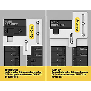 GenCap Generator Interlock Kit Compatible with Murray or Siemens 150 amp or 200 amp Panels, for Safe Usage of Portable Power During Outage