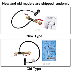 CO2 Cylinder Refill Station Filling Charging Adapter Tool Bottle CO2 Accessories for Soda Maker Home Machine(24 inch-G1/2),soda water parts
