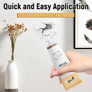Verny Drywall Repair Kit, Spackle Wall Repair, Wall Mending Agent with Scraper, 8.5oz - Quick and Easy Solution for Filling Holes and Cracks in Home Walls, Plaster Wall and Wood Scratch Repair