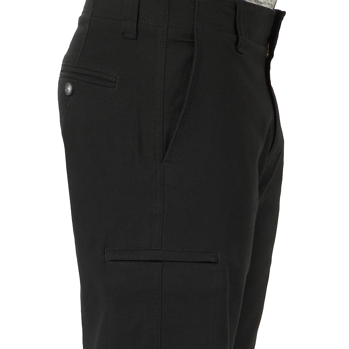 Lee Men's Extreme Motion Canvas Cargo Pant Black 40W x 30L