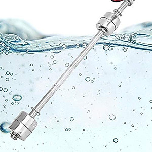 Water Level Sensor - Stainless Steel Double Ball Float Switch Water Level Control Sensor Switch for Pool with Tank(250mm)