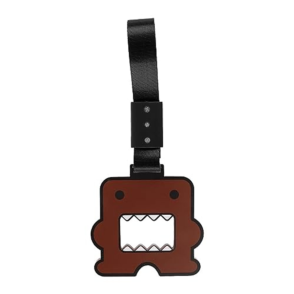 Q1-TECH, JDM Tsurikawa Ring Japanese Subway Train Bus Car Handle Cute Anime Cartoon Handle Hand Strap Rear Front Bumper Warning Rings Drift Charm Drift Car Accessory (DOMO-BRBK)