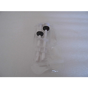 Toilet Seat Bolts, Made for Raised Toilet Seats, Two Hinge Bolts, Nylon Plastic, 6 Inch by 3/8 Inch Heavy Duty Bolts with Rubber Washers and Easy Screw Hex Nuts