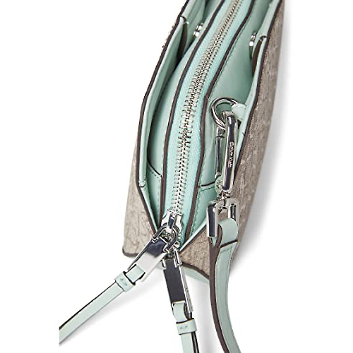 Calvin Klein Lucy Crossbody Mini Textured Almond/Taupe/Celedon PROCESSING PROCESSING