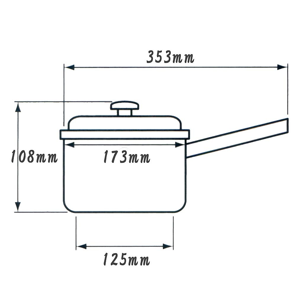 Nagao TOWA Yukihira Pot, 7.1 inches (18 cm), Aluminum Clad Triple Layer Steel, Induction Compatible, Made in Japan