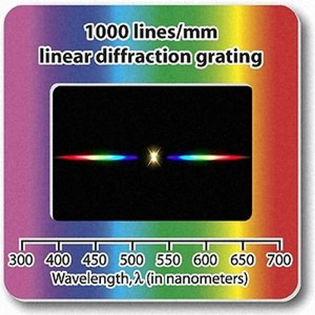 Diffraction Grating Slides-Linear 1000 Line/mm