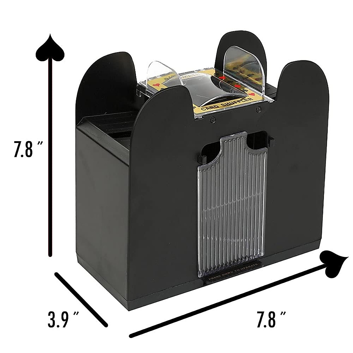 Killer's Instinct Outdoors Automatic Card Shuffler 6 Deck for Home Card Game Battery Operated Casino Electric Shuffler for Poker Professional Shuffling Machine for Blackjack