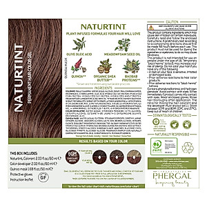 Naturtint 6GM Chocolate Brown Permanent Hair Color (Pack of 1), Ammonia Free, Vegan, Cruelty Free, up to 100% Gray Coverage, Long Lasting Results (Packaging may vary)