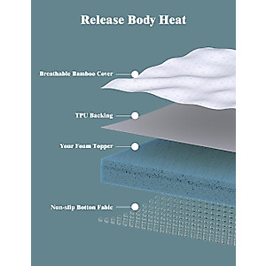 Ferlizer Waterproof 3" [Twin] Mattress Topper Cover Ultra Soft & Corner Straps, CertiPUR-US Certified