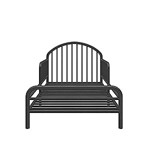 Little Seeds River Metal Toddler Bed, Black