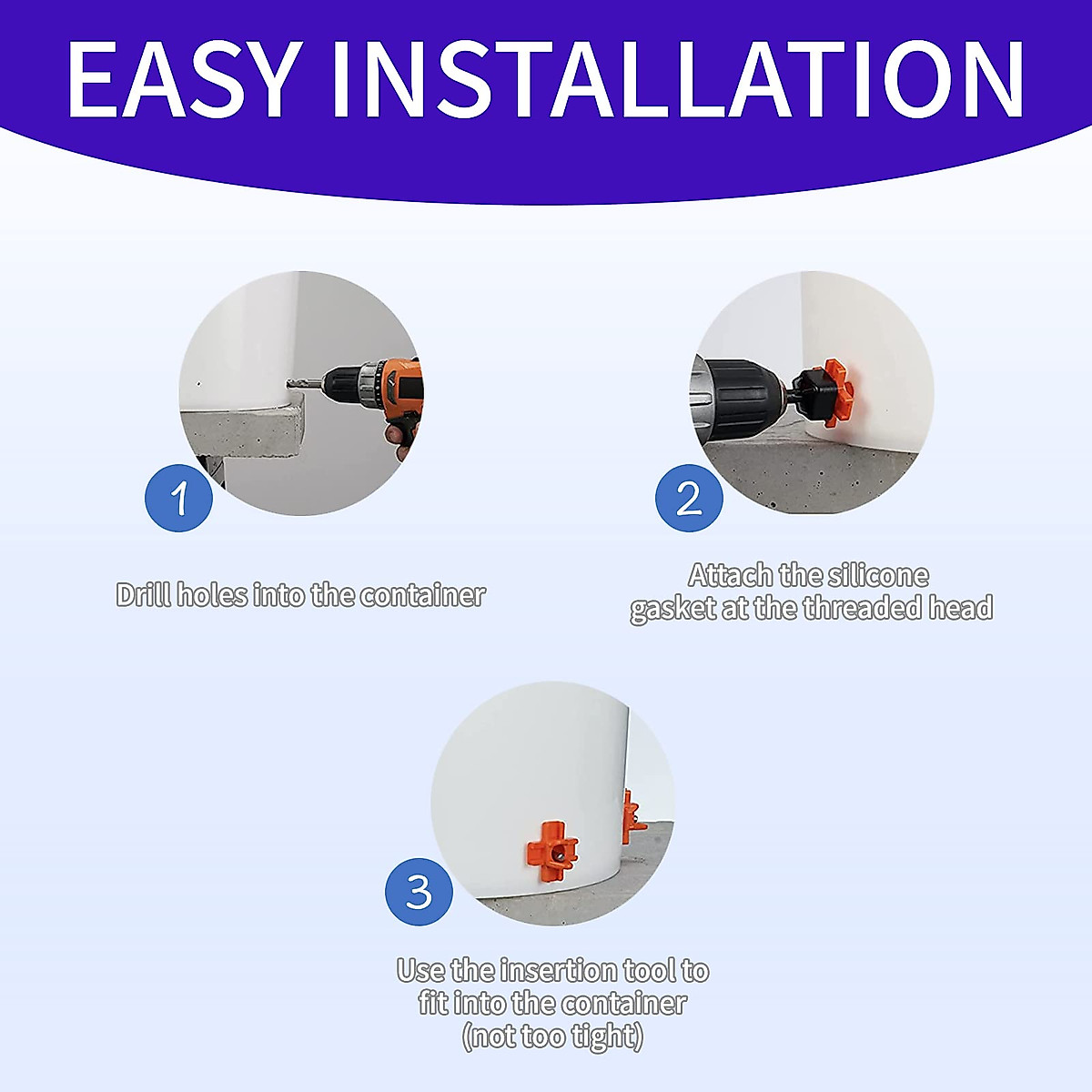 6Pack Chicken Nipple Waterer Horizontal Automatic Poultry Nipples Horizontal Side Mount Chicken Drinkers Easy Installation Chicken Watering System for Chicken Quail Duck