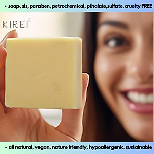Kirei SHIBUMI Anti-Dandruff 2in1 Shampoo & Conditioner Bar for Oily&Dry Flaky Scalp Nourishing Treatment Solid Shampoo Bar