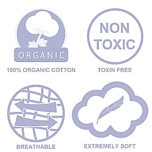 My Tiny Tot Baby Crib Sheets Boy or Girl (2 Pack) – Organic Cotton Fitted Crib Sheet Set for Baby Crib Mattress – Extra Soft, Premium Baby Nursery Bedding – Pink