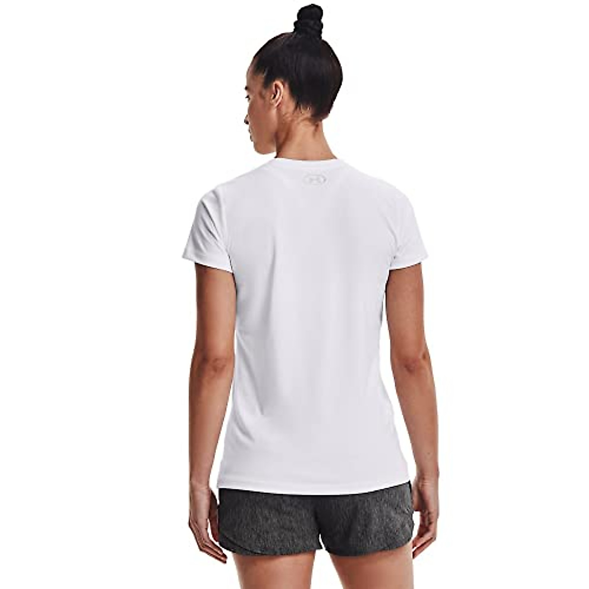 Under Armour Women's UA Tech™ Short Sleeve V-Neck 1X White