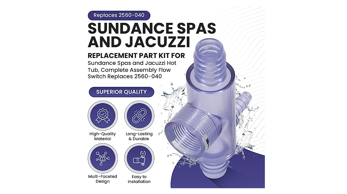 Flow Switch Replacement Kit for Sundance & Jacuzzi Spas