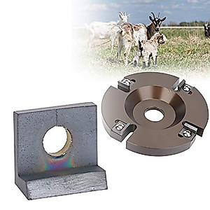 Zerodis Hoof Trimming Cutter, Livestock Foot Trimmer Disc Plate Cattle Hoof Angle Grinder Machine 4 Sharper Cutter Head(for 4 Cutter)