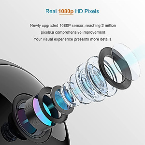 Mini Spy Camera 1080P Hidden Camera WiFi Hidden Camera Portable Small HD Nanny Cam with Night Vision and Motion Detection, App Remote Access - Indoor Covert Security Camera for Home