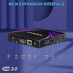 Android TV Box 11.0, TX8PRO Android TV Box 4GB RAM 32GB ROM Amlogic S905w2 Android Box, 2.4G/5GHz Dual WiFi BT5.0 3D 4K Ultra-HD H.265 TV Box