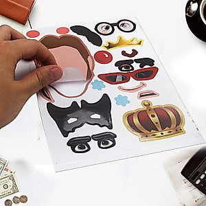 36 Pieces Sticker Sheet, Sticker Packs Kids, Princess Stickers for Kids, Make a Face Stickers Sheets, Make Your Own Sticker, Party Game Stickers DIY Activities Stickers for Kids Ages 4-8