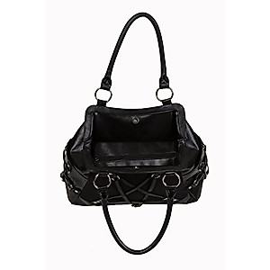 Lost Queen Stand Still Handbag Woven Pentagram Gothic Alternative Purse Bag