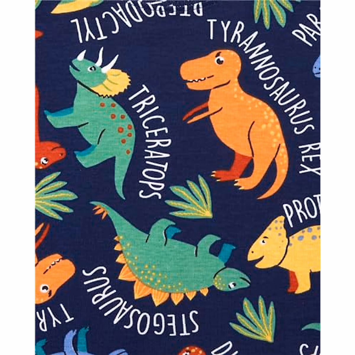 The Children's Place Baby Boys And Toddler Snug Fit 100% Cotton Short Sleeve Top Pants 2 Piece Pajama Set, Smart Dinos, 5T US