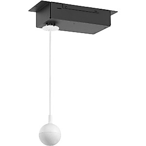 Vaddio EasyIP CeilingMIC D Wired Microphone - 3 ft - 100 Hz to 16 kHz - Uni-Directional - Ceiling Mount - RJ-45
