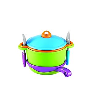 Learning Resources New Sprouts Cook it!, 6 Pieces, Ages 2+ Pretend Play Food for Toddlers, Preschool Learning Toys, Kitchen Play Toys for Kids