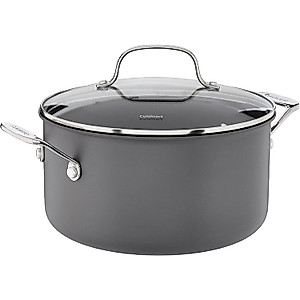 Cuisinart 644-24 Chef's Classic 6-Quart Nonstick-Hard-Anodized, Stockpot w/Cover & 619-18 Nonstick-Hard-Anodized, 2-Quart, Saucepan w/Cover