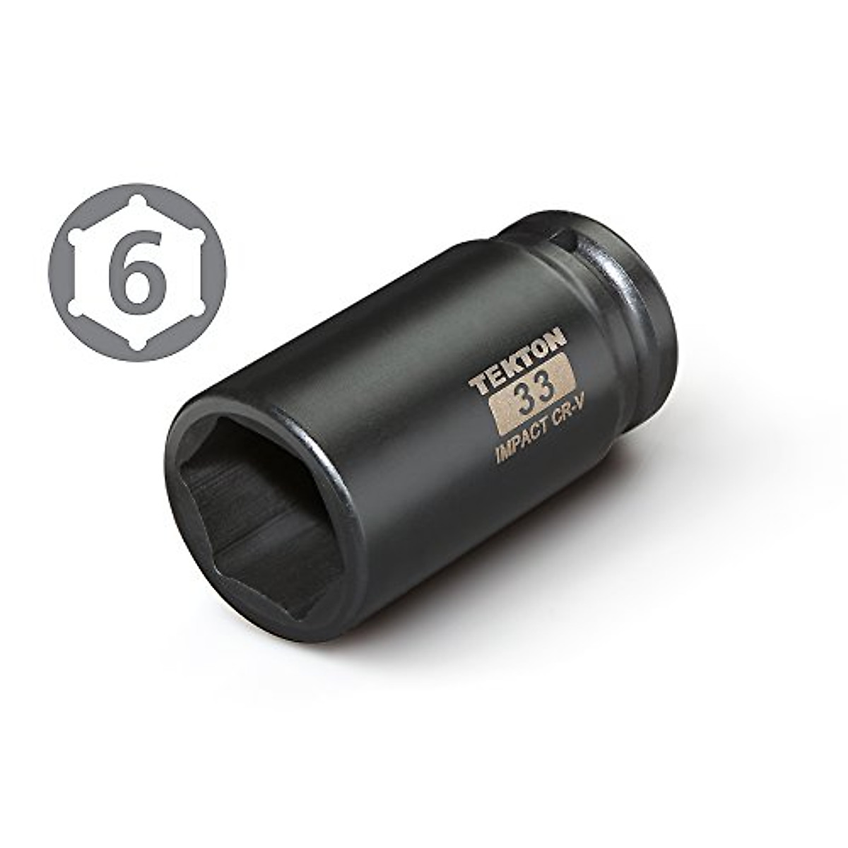 TEKTON 3/4 Inch Drive x 33 mm Deep 6-Point Impact Socket | 4933
