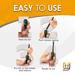 Bit Holder Keychain 2 x 6 PCS - Convenient Drill Bit Holder & Screwdriver Bit Organizer for DIY Enthusiasts - Portable, Easy-Access Design for Organized & Handy Bits - Perfect for On-the-Go Tasks
