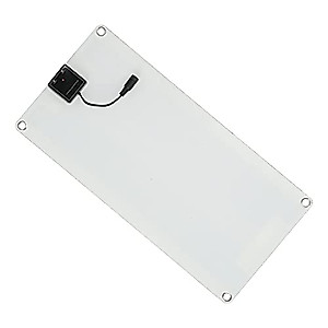 Yoidesu 20W 18V Solar Car Battery Charger, Portable Power Backup Kit Polycrystalline Solar Panel with Clip Adapter for Emergency/Advertising/Raffic Lights