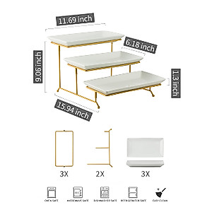 YHOSSEUN 3 Tier Serving Tray