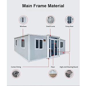 20ft 40ft Expandable Container House 3 Bedroom Luxury Prefab Expandable Container House