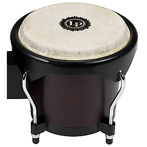 Latin Percussion LP601NY-DW LP City Wood Bongos - Dark Wood 7-inch
